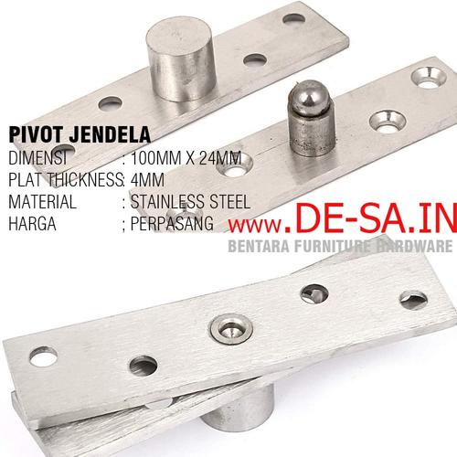 Jual Engsel Pivot Tengah 4" / 100 MM - Jendela - Stainless Steel - Kab ...