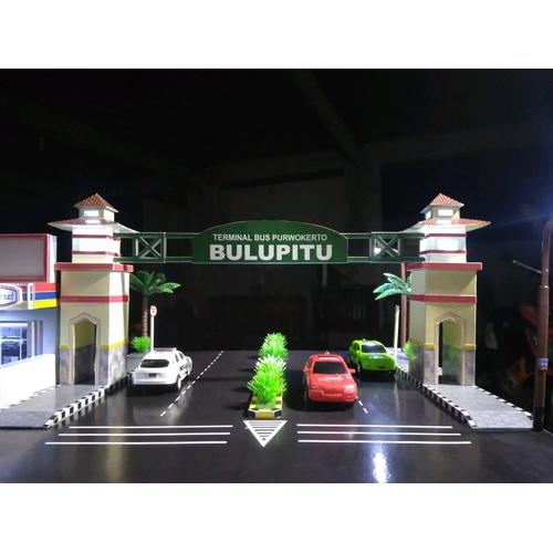 Jual Papercraft TERMINAL BUS PURWOKERTO LENGKAP (Miniatur Terminal Bus ...