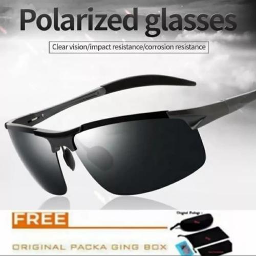 Jual ORIGINAL KACAMATA ANTI SILAU POLARIZED ANTI UV 400 - LENSA HITAM - kacamata saja - Jakarta ...
