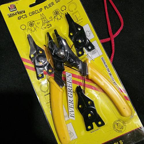 Jual Tang Snap Ring set 4 Mata Tang Spie set 4 Mata shock Kunci T Kunci ...