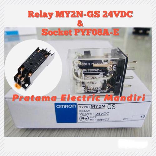 Jual OMRON RELAY MY2N-GS MY2N 24VDC 24V & SOCKET NEW PYFZ08-E [1 SET] ORI - Jakarta Barat ...
