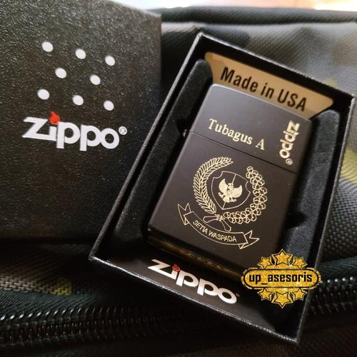 Jual Zippo atau Korek Api Custom Ukir Grafir Logo PASPAMPRES - Jakarta ...