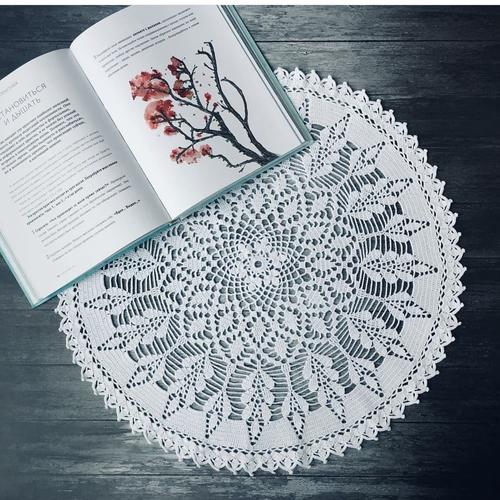 Jual Taplak meja rajut bulat handmade doily crochet S20 - Jakarta ...