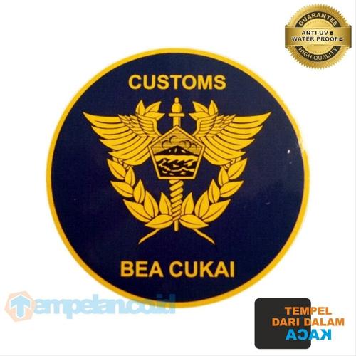 Jual STIKER BEA CUKAI CUSTOMS AND EXCISE -TEMPEL DALAM KACA- - Jakarta ...