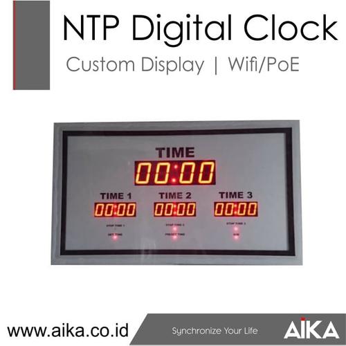 Jual NTP Digital Clock Custom Display (Jam Akurat Sinkron NTP) Wifi ...