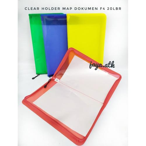 Jual CLEAR HOLDER 20 POKET MAP DOKUMEN 20 LEMBAR SLETING FOLIO F4 ...