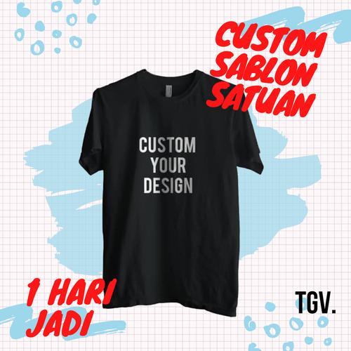 Jual Custom Your Tshirt Design - Hitam, L - Kota Bekasi ...