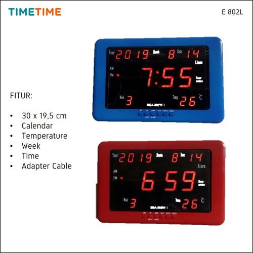 Jual Jam Dinding Digital LED Wall Clock 30cm ES802 - Kota Surabaya ...