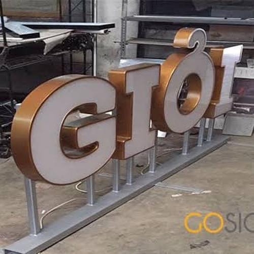 Jual jasa pembuatan dan pemasangan letter sign / huruf timbul customize ...