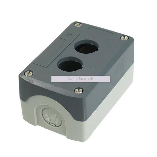 Jual Gray Plastic 22mm Dia 2-Hole Push Button Switch Control Box - Kota ...