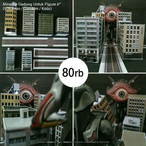 Jual DIORAMA SET KOTA - MINIATUR GEDUNG UNTUK FIGUR GUNDAM/SHF/ULTRA ...