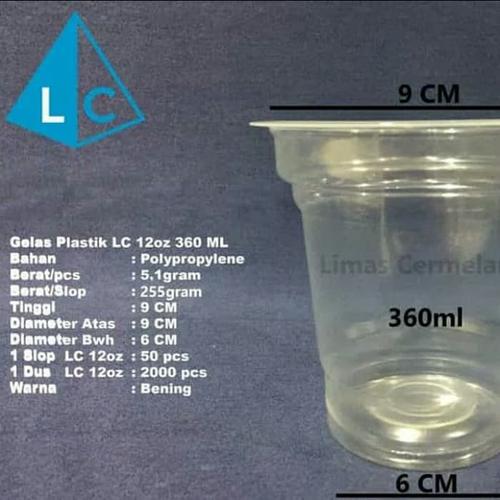 Jual paket gelas plastik / poly cup Plastic / pp bukan pet / bahan ...
