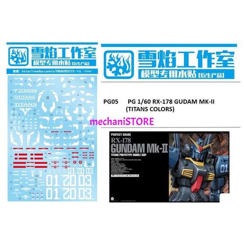 Jual Water Decal PG RX-178 Gundam MK-II TITAN by XY Model Decal - Kab ...
