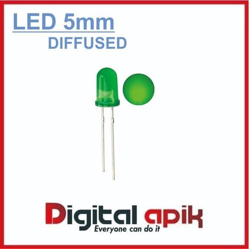 Jual Lampu LED 5 mm 5mm Diffused Hijau Green Super Terang Arduino - Kab ...