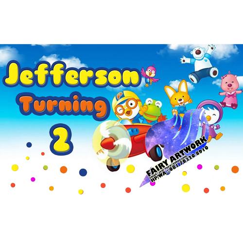 Jual Pororo 2 Spanduk Banner Ulang Tahun Ukuran 2 x 1 meter - Kota ...