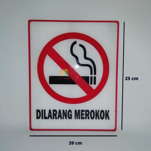 Jual Akrilik Rambu Dilarang Merokok - Kab. Kebumen - mediaacrylic ...