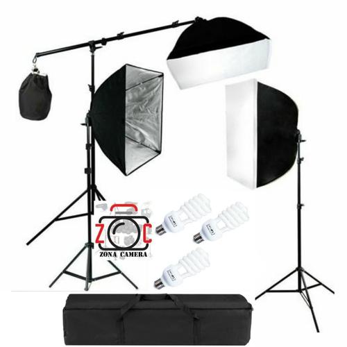 Jual Paket Lampu Studio Continuous Komplit Professional Boom Set 45w ...