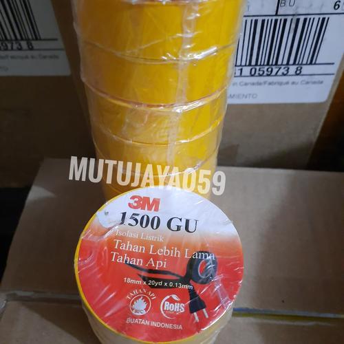 Jual Selotip / isolasi Electrical Tape 3m 1500GU warna Kuning - Jakarta ...