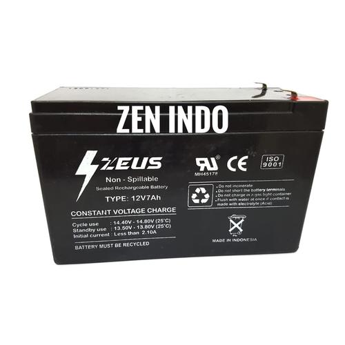 Jual Aki Solar Panel Deep Cycle VRLA Aki Kering 12V 7Ah Baterai Zeus ...