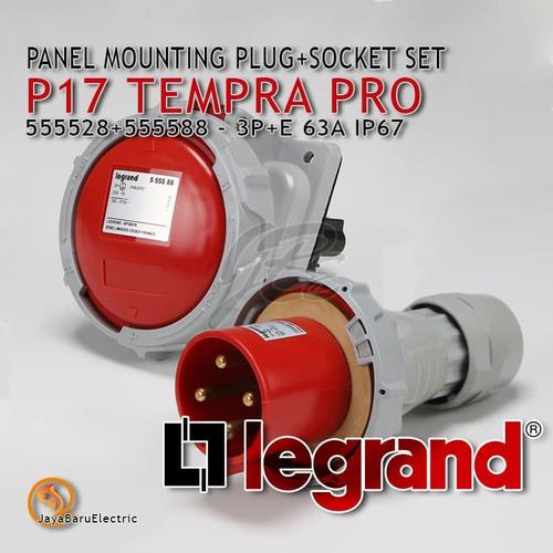 Jual Legrand Paket 1 Set Plug Panel Mounting Socket 3P+E / 4 Pin 63A ...