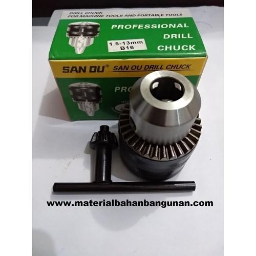 Jual Drill Chuck Key 13 mm Kepala dan Kunci Pembuka Kepala Bor Sandu ...