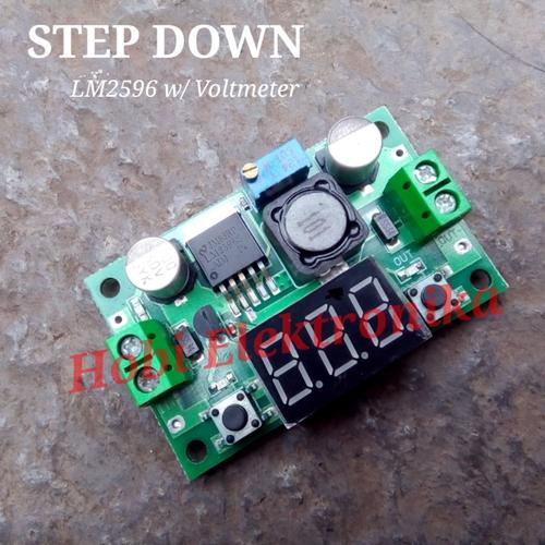 Jual Modul Step Down LM2596 DC-DC Buck Converter 3A dengan Voltmeter - Kota Surabaya - Hobi ...