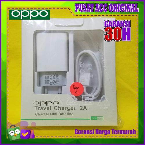 Promo ORIGINAL Fast Charger Oppo A5 A9 2020 Casan USB Type C 2A - Kota ...