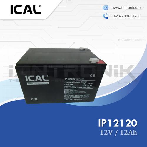 Jual Baterai UPS ICAL IP12120 ( 12V 12Ah ) Battery AKI KERING Garansi ...