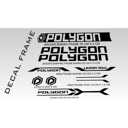 Jual Stiker Frame Sticker Decal Sepeda POLYGON BISA CUSTOM - Jakarta ...