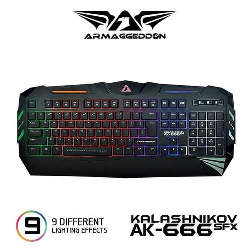 Jual Keyboard Gaming RGB Armagedon AK-666 SFX - Kota Makassar - Mentari ...