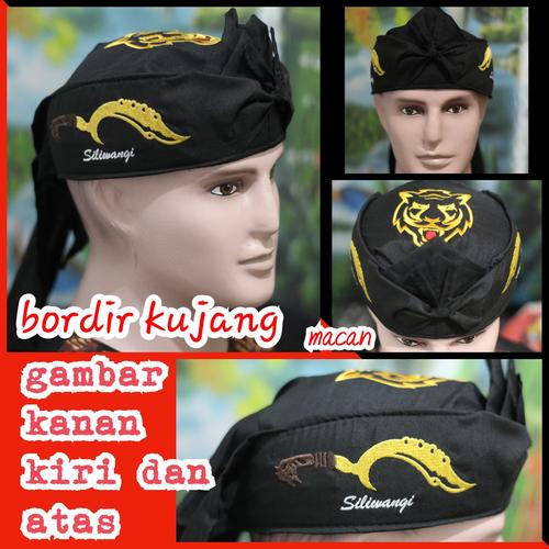 Jual iket blankon tradisioanal sunda jawa model atas tutup kujang ...