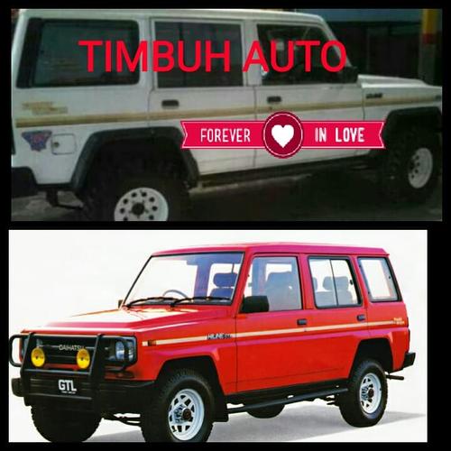 Jual Striping Sticker List Body Daihatsu Taft Hiline Family Wagon Gold ...
