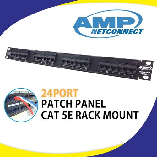 Jual Patch Panel 24 Port Cat 5e AMP Commscope Cat5e Rack Server - Kota Surabaya - Supermarket ...