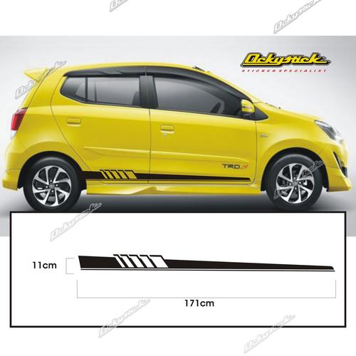 Jual cutting sticker AGYA / AYLA striping body stiker mobil 04 ...