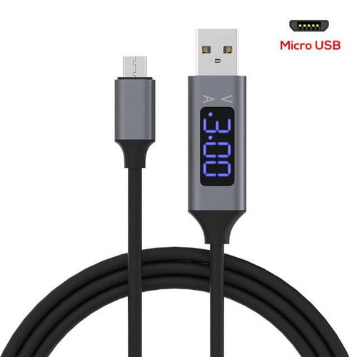 Jual Kabel Charger Micro USB TPE 3A 1 Meter with Voltage - Biru - Kota ...
