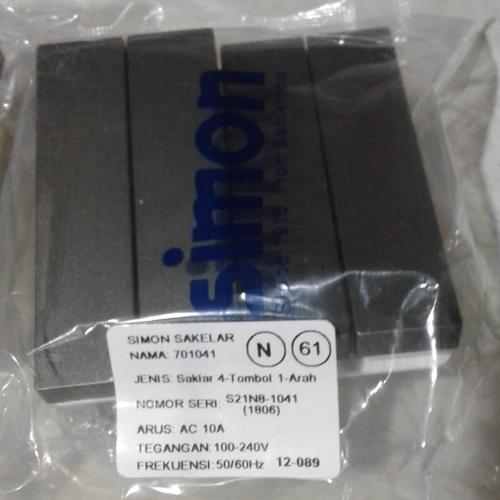 Jual Simon i7 Saklar 4 Gang 1 Arah Warna Abu-Abu (Grey) - Jakarta Pusat ...