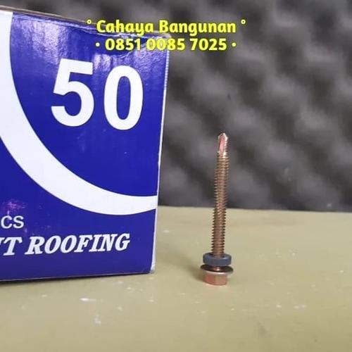 Jual Baut Sekrup Skrup Roofing Screw Atap Baja Ringan 5Cm 5 Cm ZOLO ...