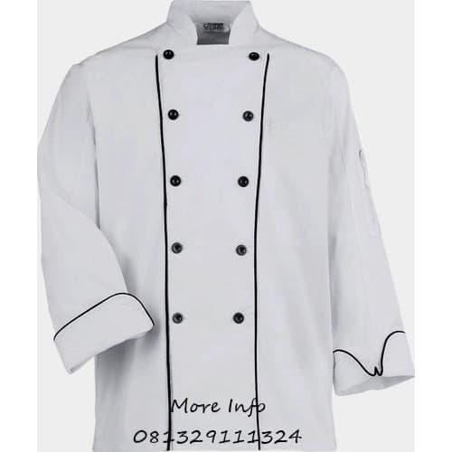 Jual Pembuatan seragam Baju Koki-Baju Kitchen-Kemeja-Jaket-Chef-Pria ...