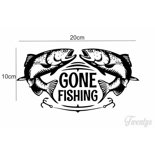 Jual STIKER GONE FISHING CUTTING STICKER VINYL DECAL - Kab. Garut ...