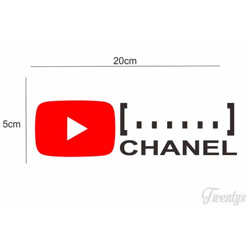 Jual STIKER CUSTOM CHANEL YOUTUBE CUTTING STICKER VINYL DECAL - Kab ...