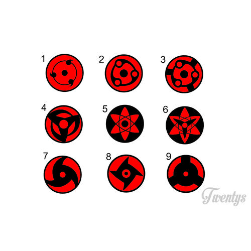 Jual STIKER SHARINGAN UCIHA CUTTING STICKER VINYL DECAL - 15cm, GAMBAR ...
