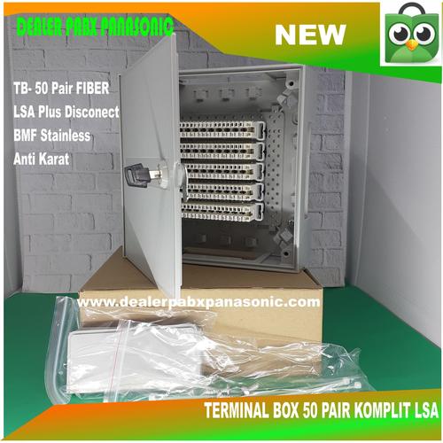 Jual Terminal Box Panel MDF 50 Pairs FIBER Komplit Frame LSA PREMIUM ...