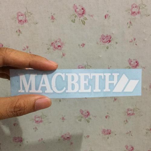 Jual CUTTING STICKER MACBETH LOGO - Hitam - Jakarta Utara - Three Sixty ...