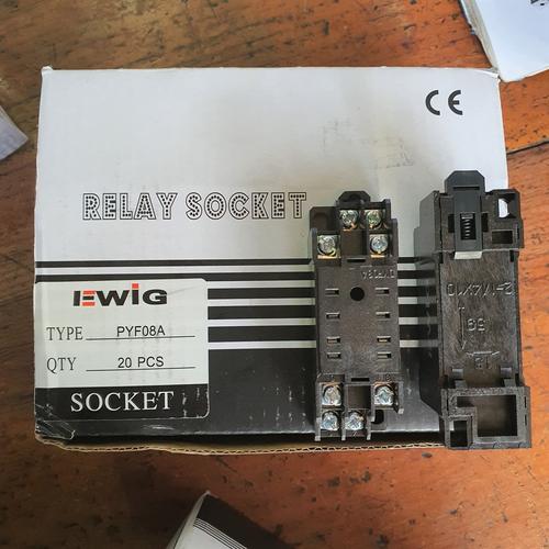 Jual Relay Socket MY2/H3Y/H3Y2 Ewig PYF08A 8 Pin / Socket Relay Ewig ...
