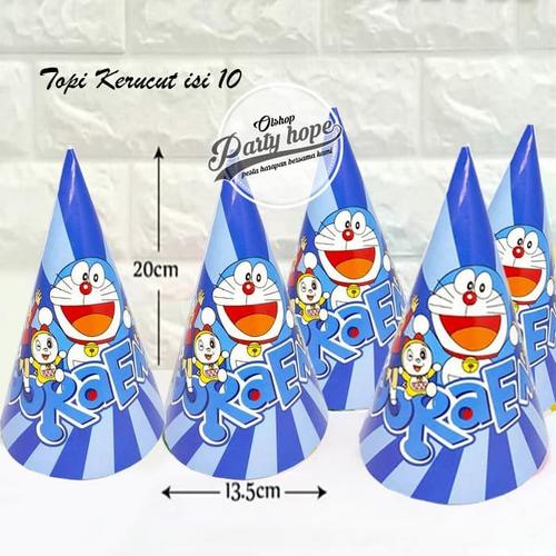 Jual Topi Ulang Tahun doraemon / Topi Pesta doraemon / topi ultah ...