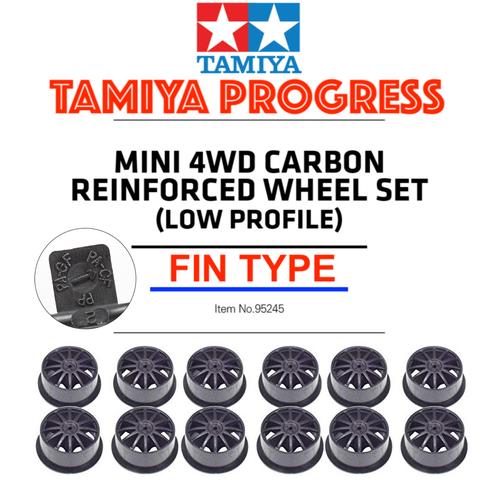 Jual TAMIYA 95245 CARBON REINFORCED WHEEL SET LP / PELEK FIN CARBON ...