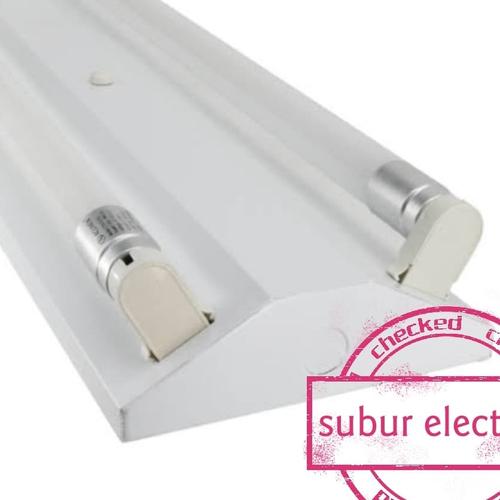 Jual kap lampu V 2x8 (led) 60cm/kap lampu tl/kap lampu neon - Jakarta ...