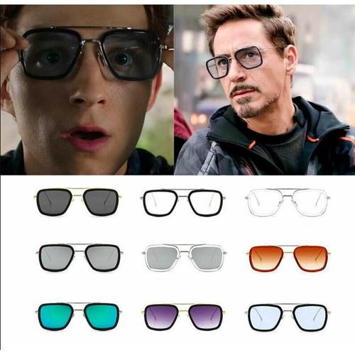 Jual Edith Glasses Kacamata Tony Stark dan Peter Parker - Black - Kota ...