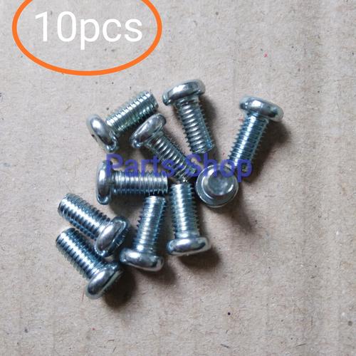 Jual Baut m5 10mm Button Pan Head mach screw baud 5mm x 10mm obeng ...