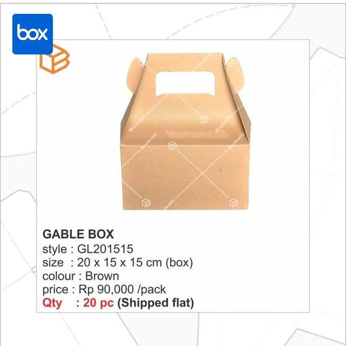 Jual GL201515. gable box. packaging- gift box- kotak- souvenir box ...